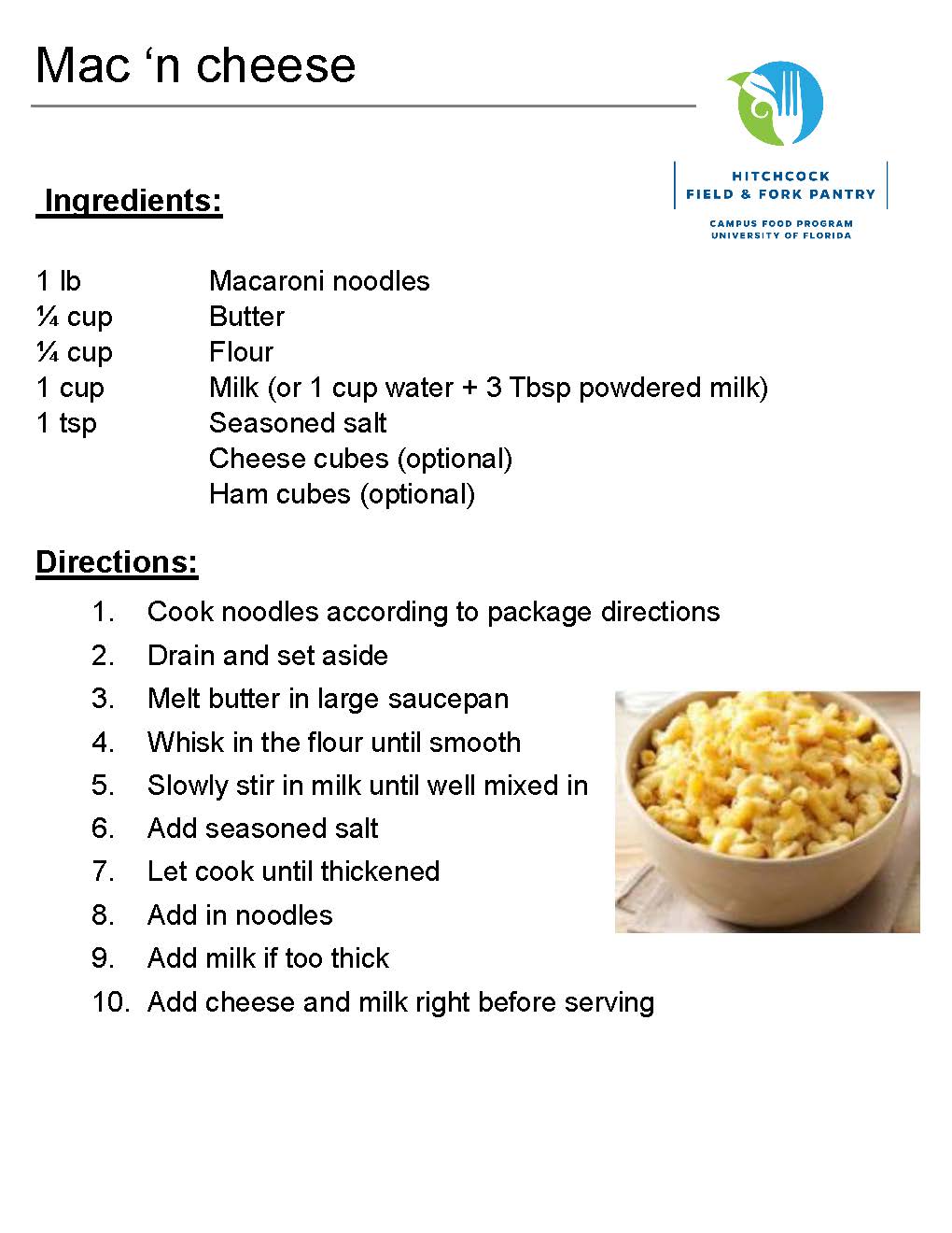 Recipes | Hitchcock Field & Fork Pantry